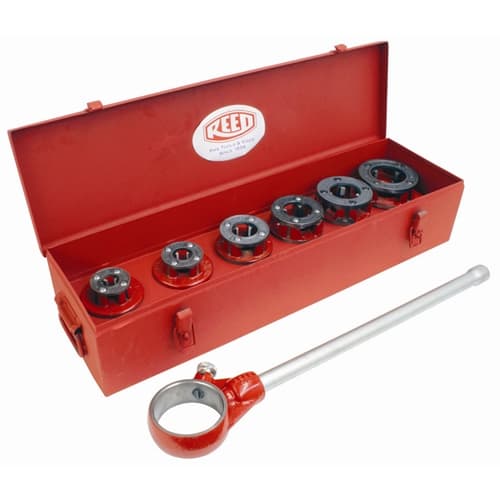 Reed R12NPT-6-BOX R12+ Hss Threader Set - 1/2" - 2" Npt In A Box – Toolup