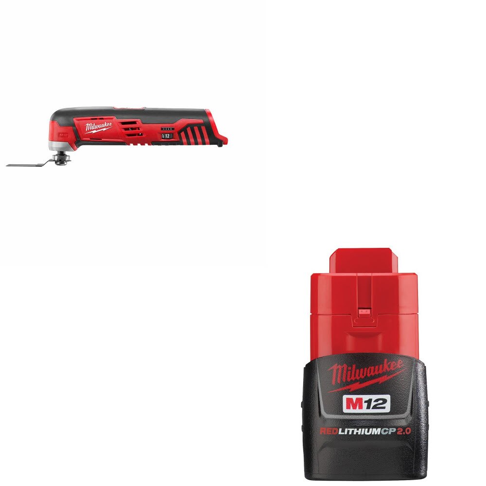 Milwaukee 2426-20 M12 Multi-Tool Kit W/ FREE 48-11-2420 2.0Ah Battery ...