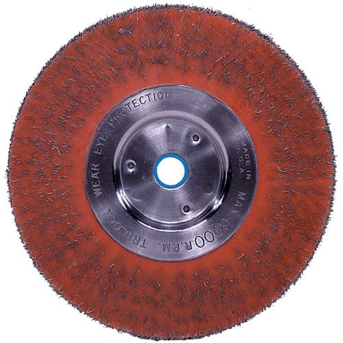 Weiler 35520 6" Narrow Encapsulated Crimped Wire Wheel, .0104, 5/8"-11 ...