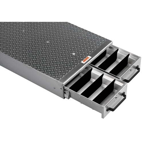 Crescent Jobox 1402980 2 Drawer Long Floor Heavy-Duty Aluminum Drawer ...