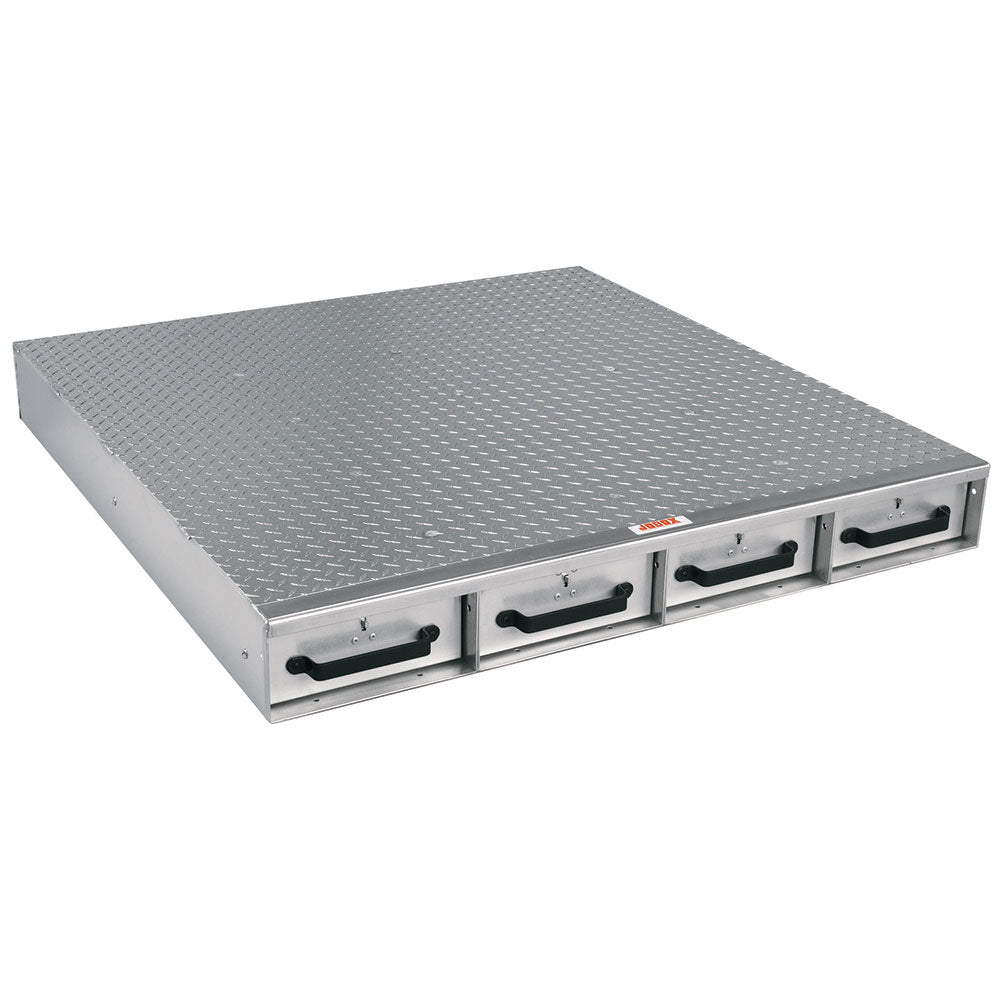 Crescent Jobox 1404980 4 Drawer Long Floor Heavy-Duty Aluminum Drawer ...