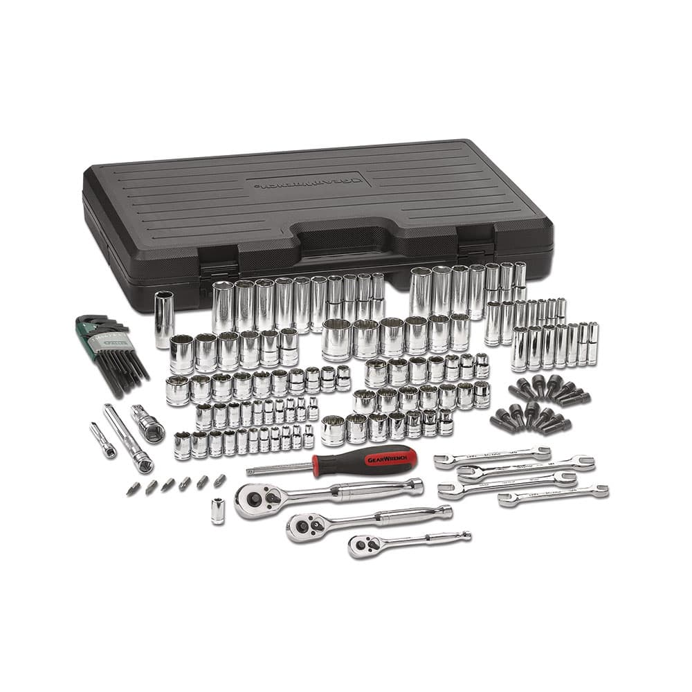 GearWrench 80931 141 Pc. 1/4", 3/8" & 1/2" Drive 6 & 12 Point Standard ...