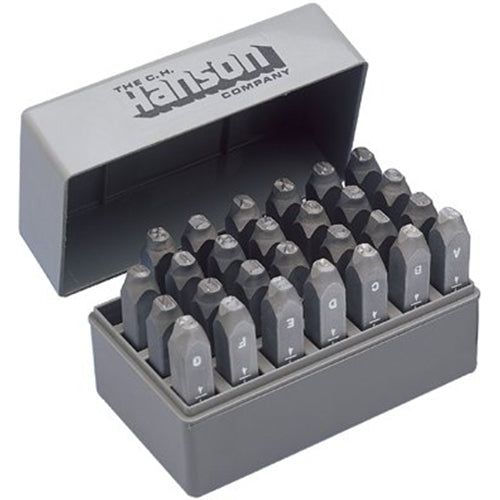 CH Hanson 20400 1/2" Standard Steel Letter Stamp Set – Toolup