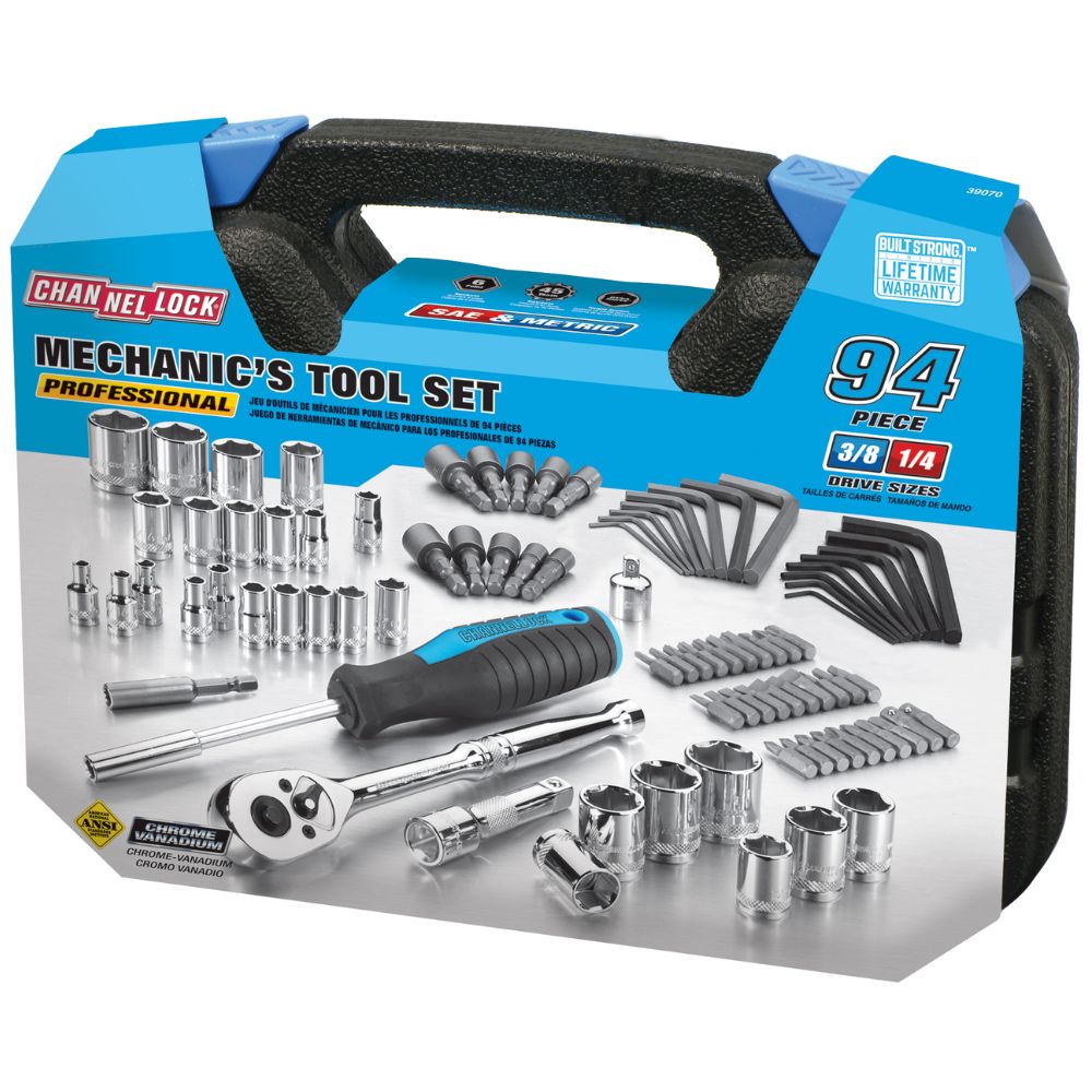 Channel Lock 39070 94-Piece Mechanic's Tool Set – Toolup