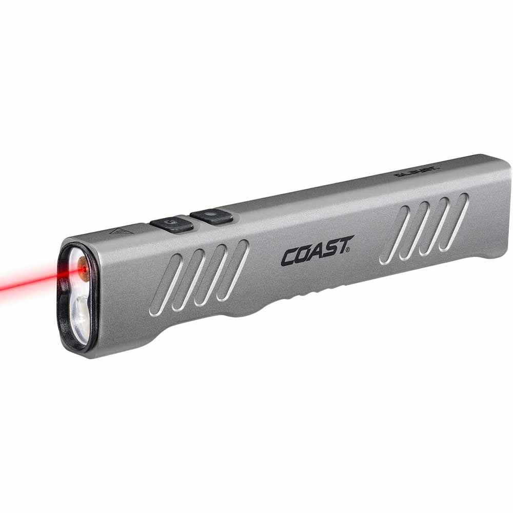 Coast 31013 Slayer Laser Rechargeable Led Flashlight With Laser 1000 L ...