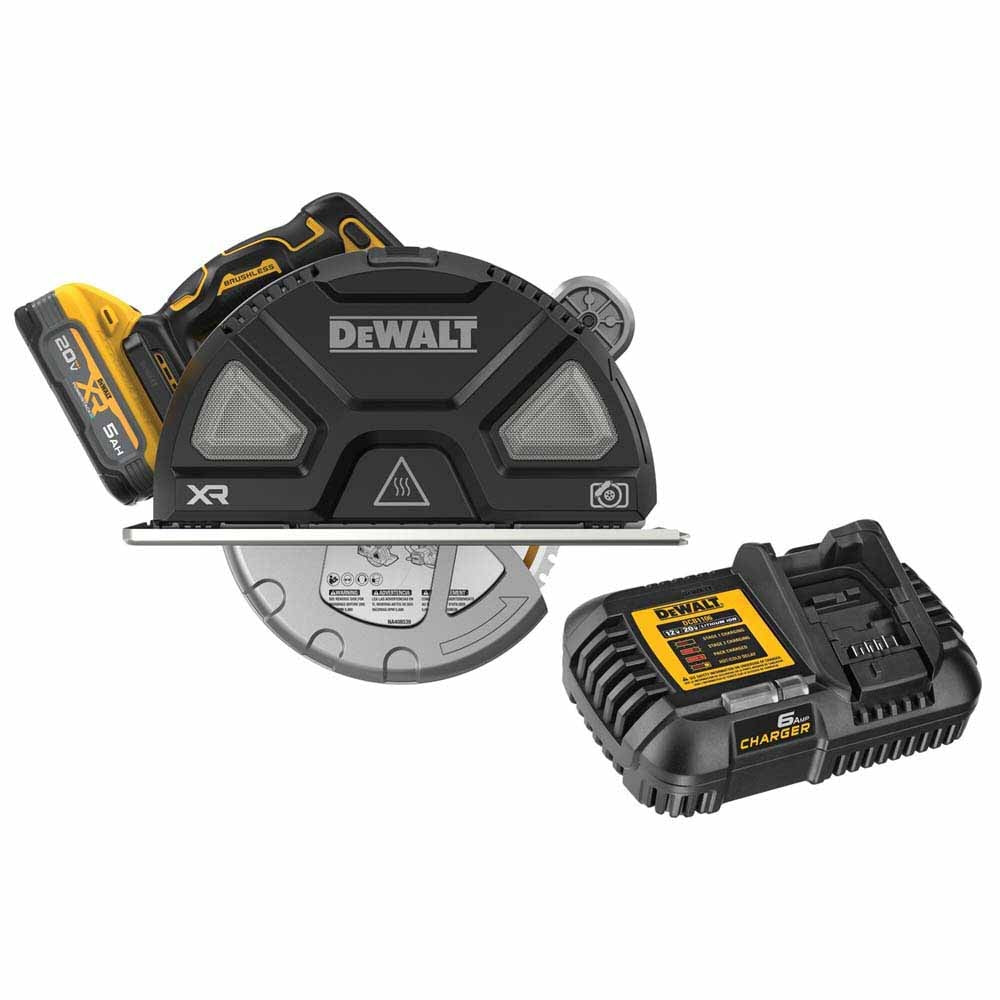 DeWalt DCS383H1 20V MAX* XR 7-1/4 in. Metal Cutting Circular Saw Kit ...