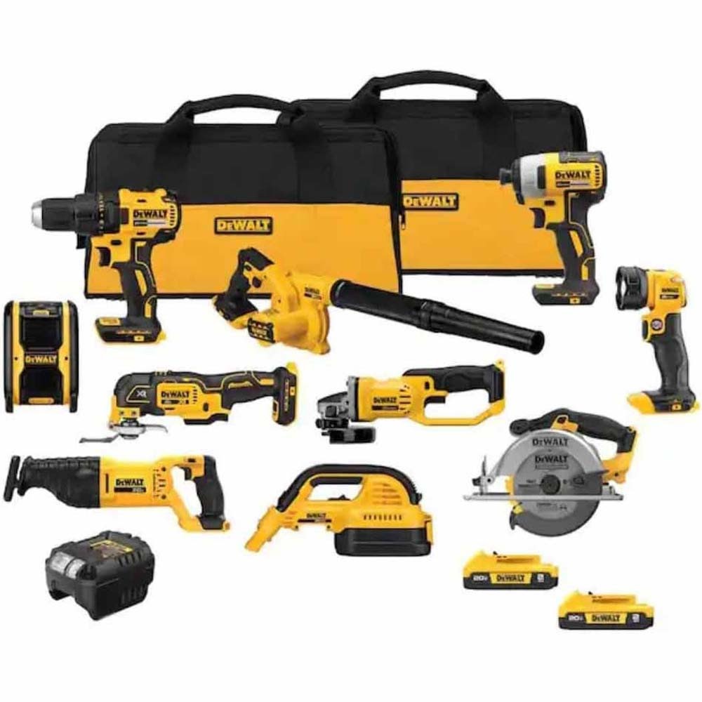 DeWalt DCK1021D2 20V Max Lithium-Ion 10-Tool Cordless Combo Kit – Toolup