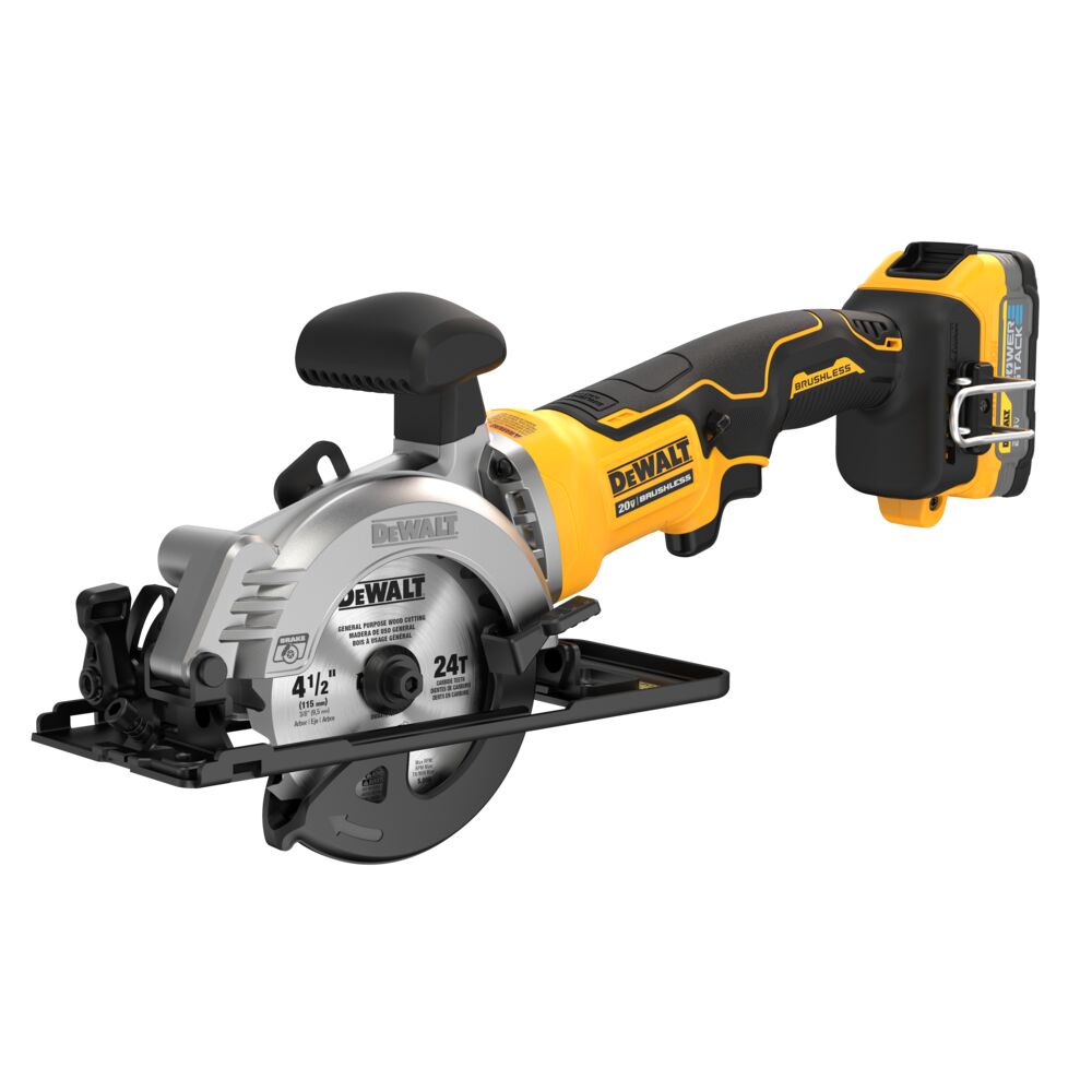 DeWalt DCS571E1 Atomic 20V Max 4-1/2" Circular Saw Kit with DeWalt Pow ...