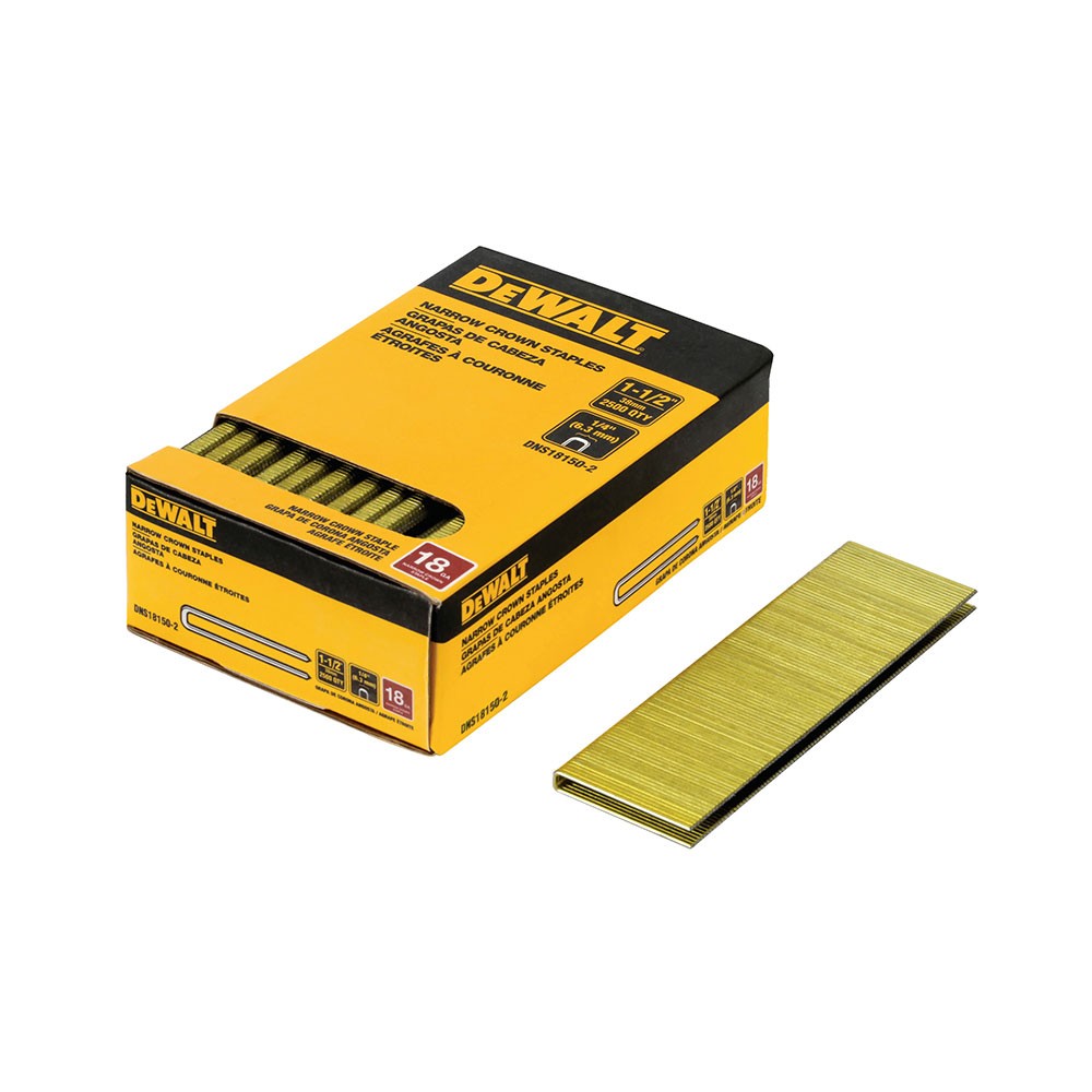 DeWalt DNS18063-2 18GA 1/4 IN CROWN, 5/8 IN Staples 2.5K – Toolup