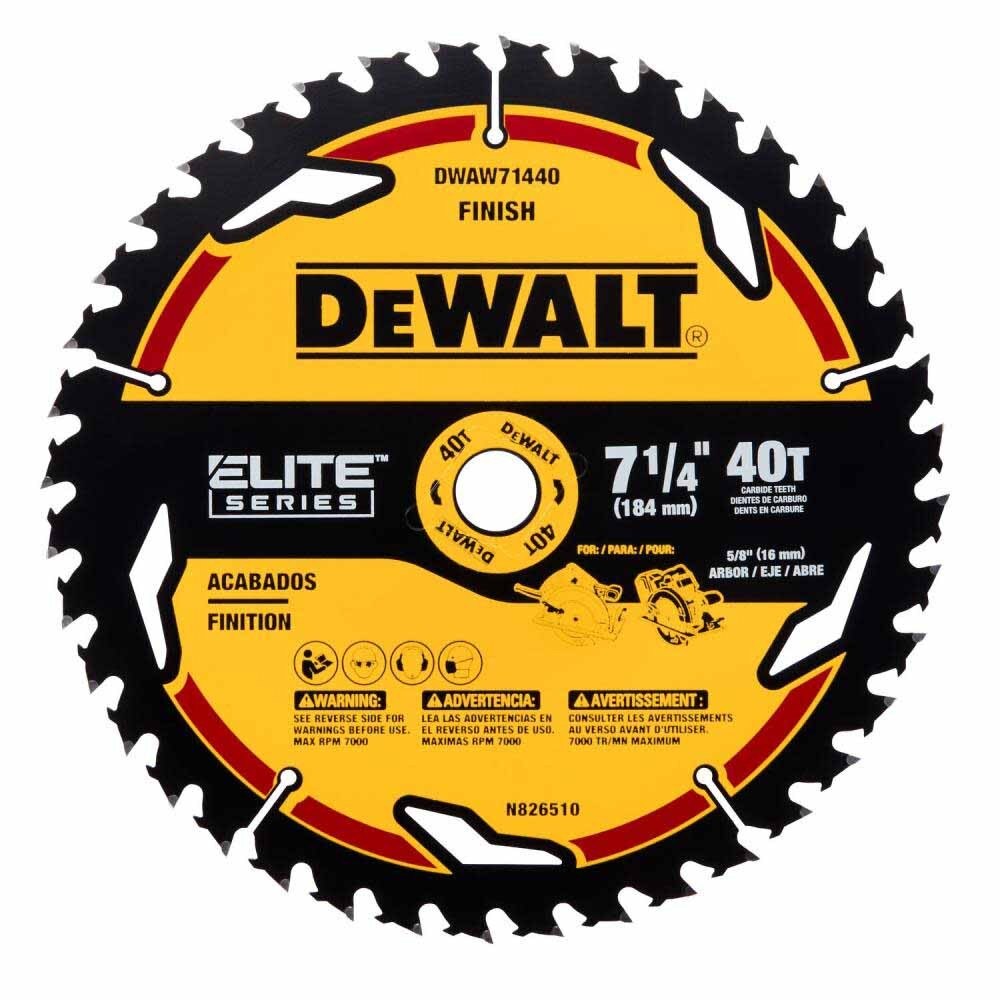DeWalt DWAW71440 7-1/4" 40T Elite Series Saw Blade – Toolup