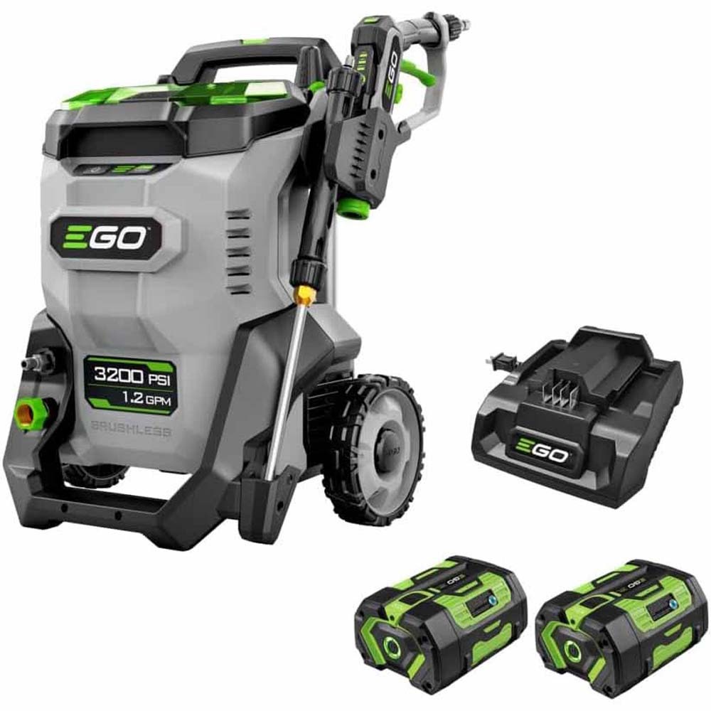 EGO HPW3204-2 3200PSI Cold Water High Pressure Washer Kit (2*6Ah, 320W ...