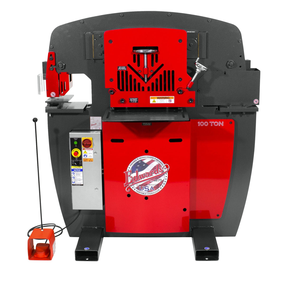 Edwards ED9-IW100-3P208-A 100 Ton Ironworker - 3PH, 208V, Accessory Pa ...