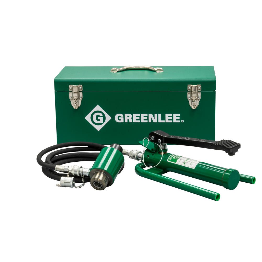 Greenlee 7625 Slug-Buster Ram and Foot Pump Hydraulic Driver Kit – Toolup