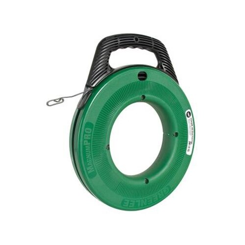 Greenlee FTS438W-100 Magnum Pro Steel Fish Tape with Case 1/4" x 100 ...