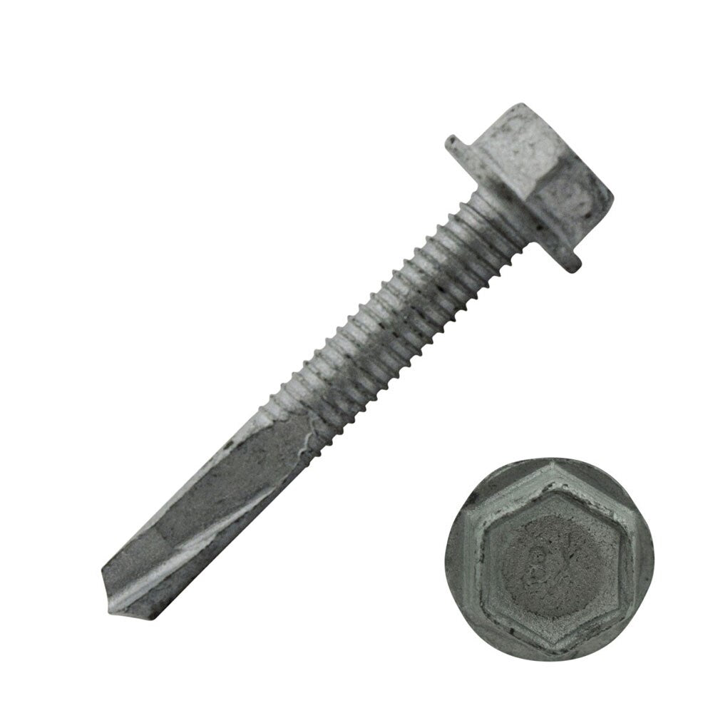 ITW Buildex 1088000 Hex Washer Head Teks Steel to Steel Self-Drilling ...