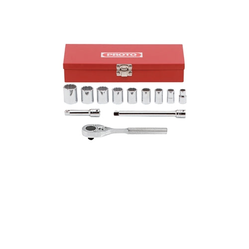 Proto J52130 3/8" Drive 12 Piece Socket Set - 12 Point – Toolup