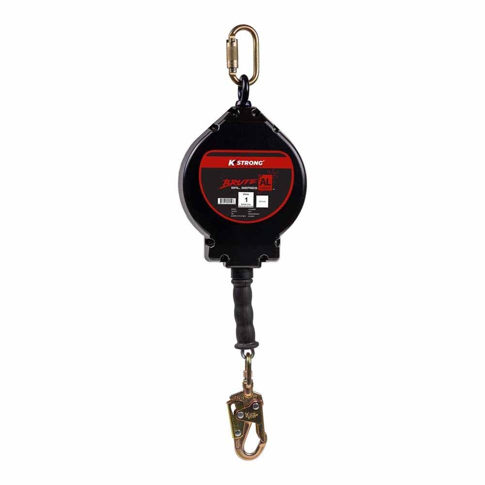 KStrong UFS480050 50 ft Aluminum Cable SRL with Snap Hook & Carabiner ...