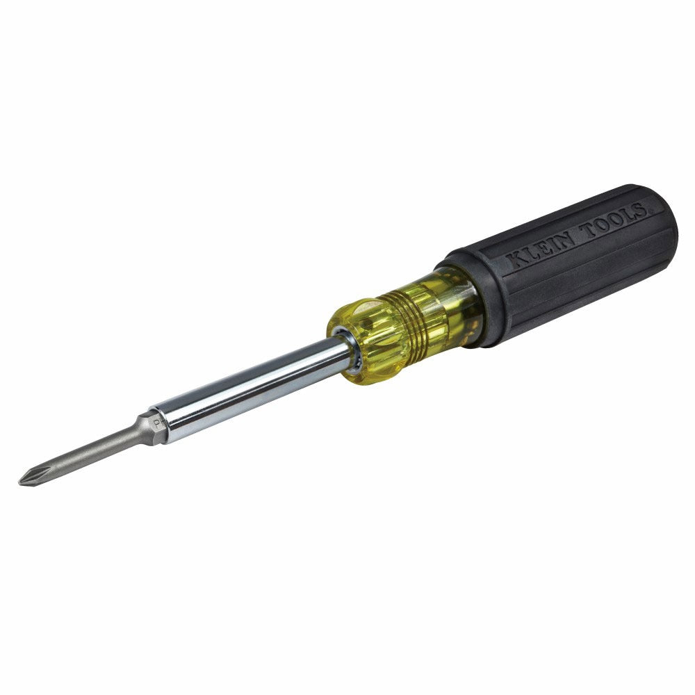 Klein Tools 32559 Multi-Bit Screwdriver / Nut Driver, 6-in-1, Extended ...