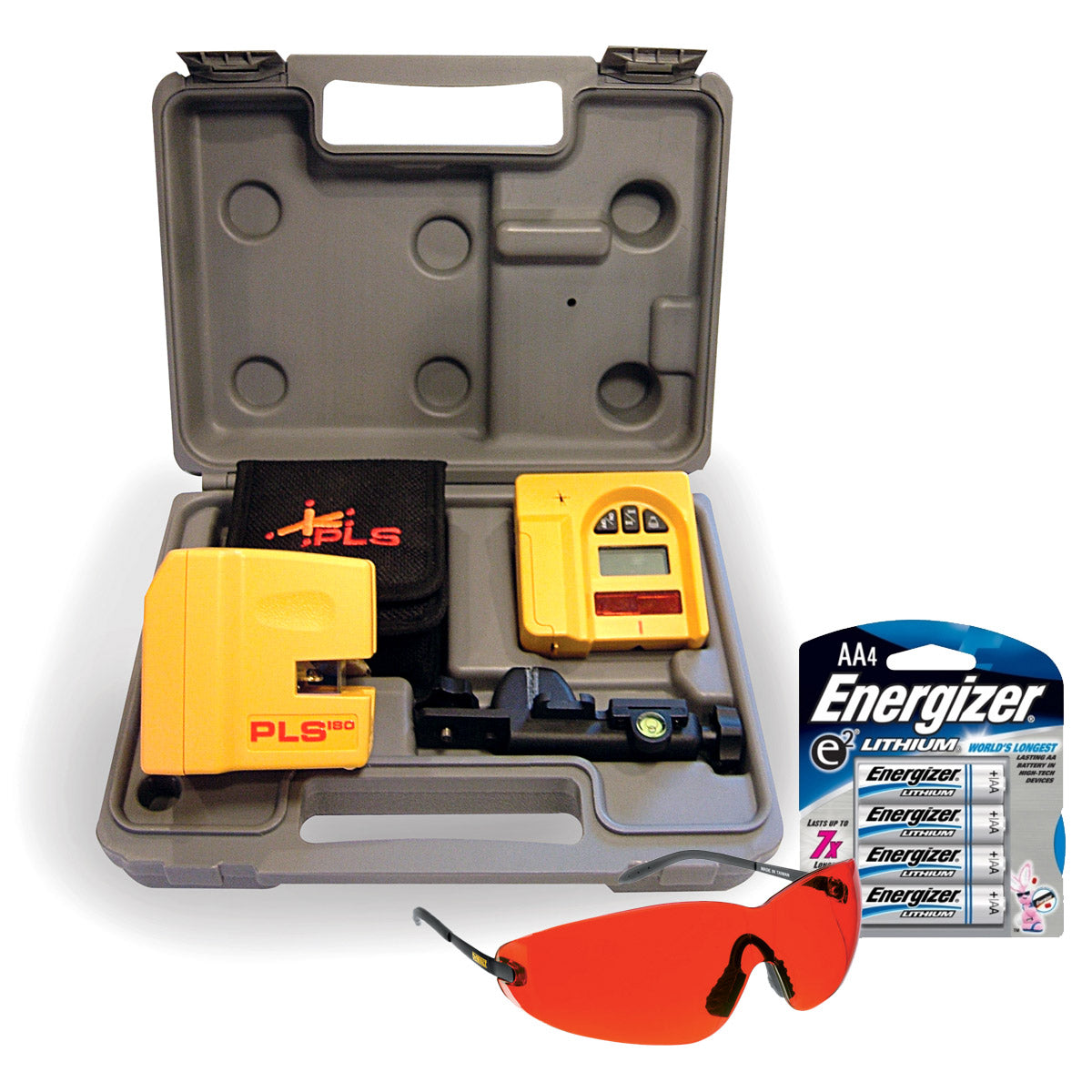 Pacific laser Systems PLS180-SYSTEM-KIT Laser Line, Level and Plumb wi ...