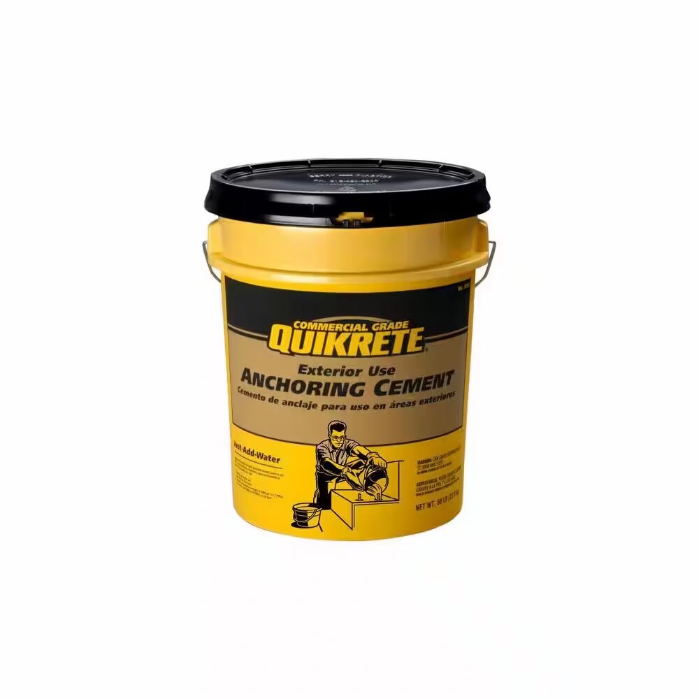 Quikrete 1245-50 Anchoring Cement 50 lb Pail/Bucket 10-30 Min Set (Pou ...
