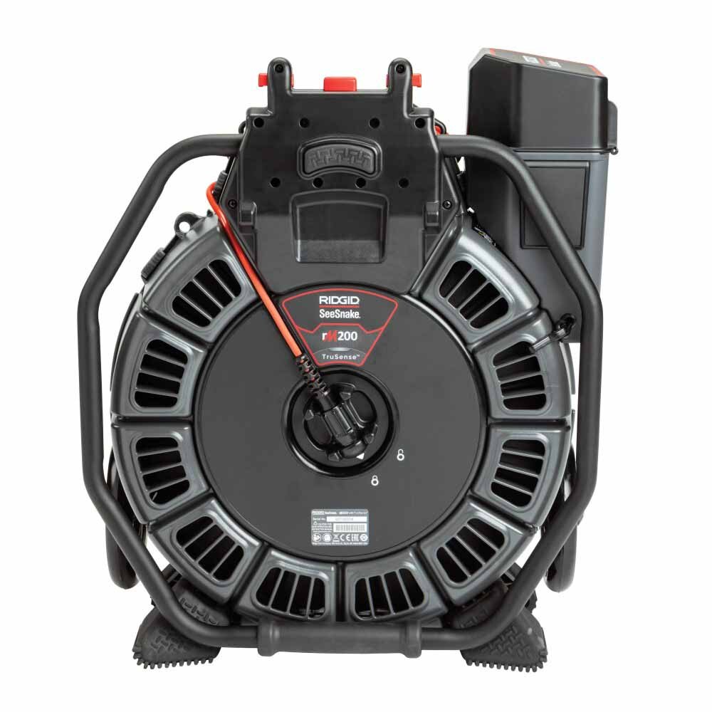 Ridgid 63663 SeeSnake® rM200B Reel (165' / 50m) with Self-Leveling Cam ...