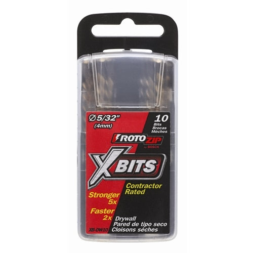 RotoZip XB-DW10 5/32" Diameter Drywall Steel X-Bit, 10 Pack – Toolup