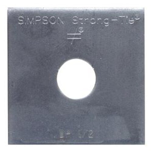 Simpson Strong-Tie BP 5/8-2 (2 in. x 2 in.) Bearing Plate with 5/8" Bo ...