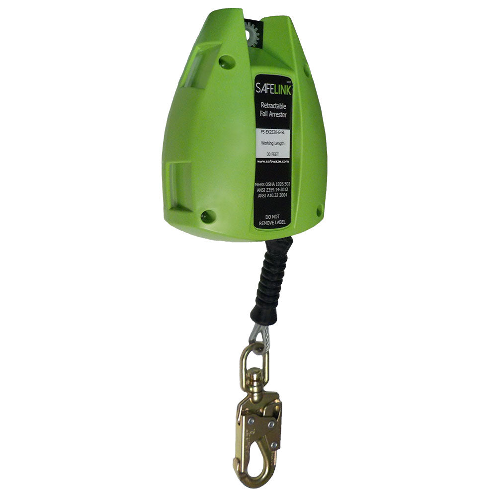 Safewaze FS-EX2530-G-SL 30' Cable Retractable with Fall Indicator – Toolup