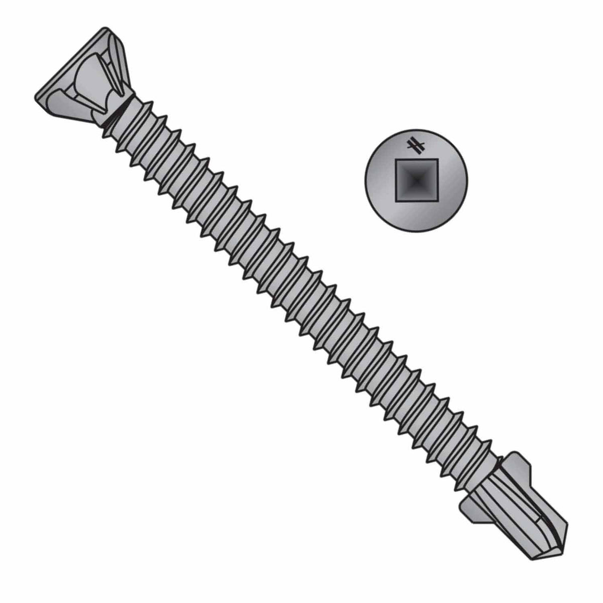 Simpson Strong-Tie CBSDQ214-2K (#10 x 2-1/4") Sheathing-to-CFS Screw R ...