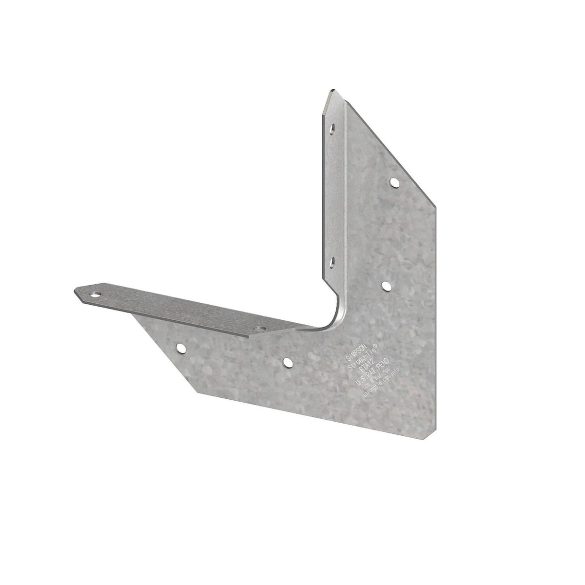 Simpson Strong-Tie RTA12Z (1x2) 18 Gauge Rigid Tie Angle for 1x2 Joist ...