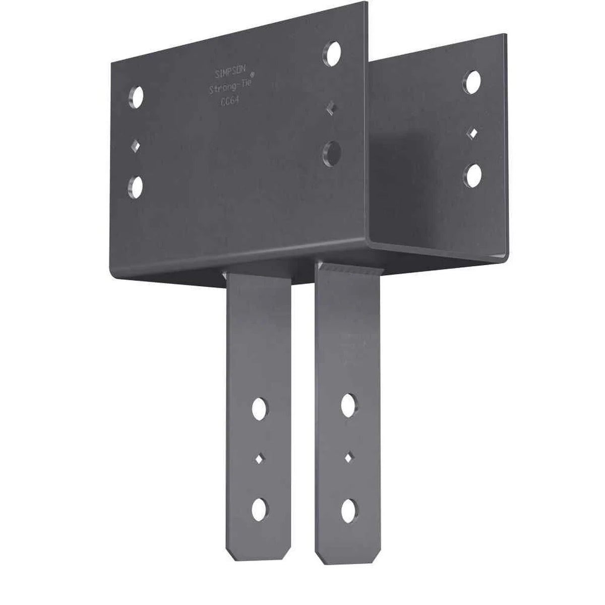 Simpson Strong-Tie CC64HDG Hot Dip Galvanized Column Cap for 6x Beam t ...