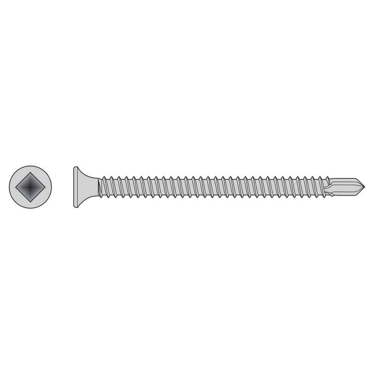 Simpson Strong-Tie F06T125BDM Self-Drilling Bugle-Head Screw for Wood ...