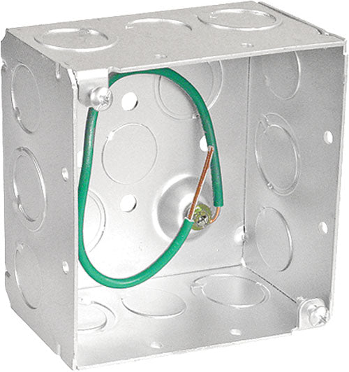 Garvin 52171-SPT 4"x2-1/8" Square Junction Box w/Ground Wire – Toolup