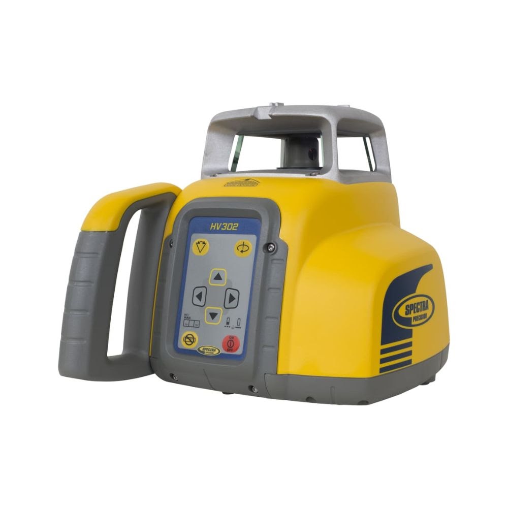 Spectra HV302-BCA Red Beam Self-Leveling Rotary Laser with Alkaline Ba ...