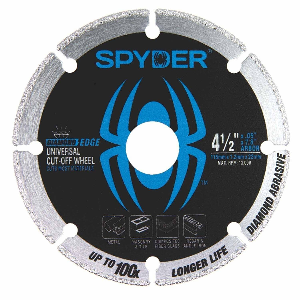 Spyder 14001 Diamond Bite 4.5-Inch Cut-Off Wheel – Toolup