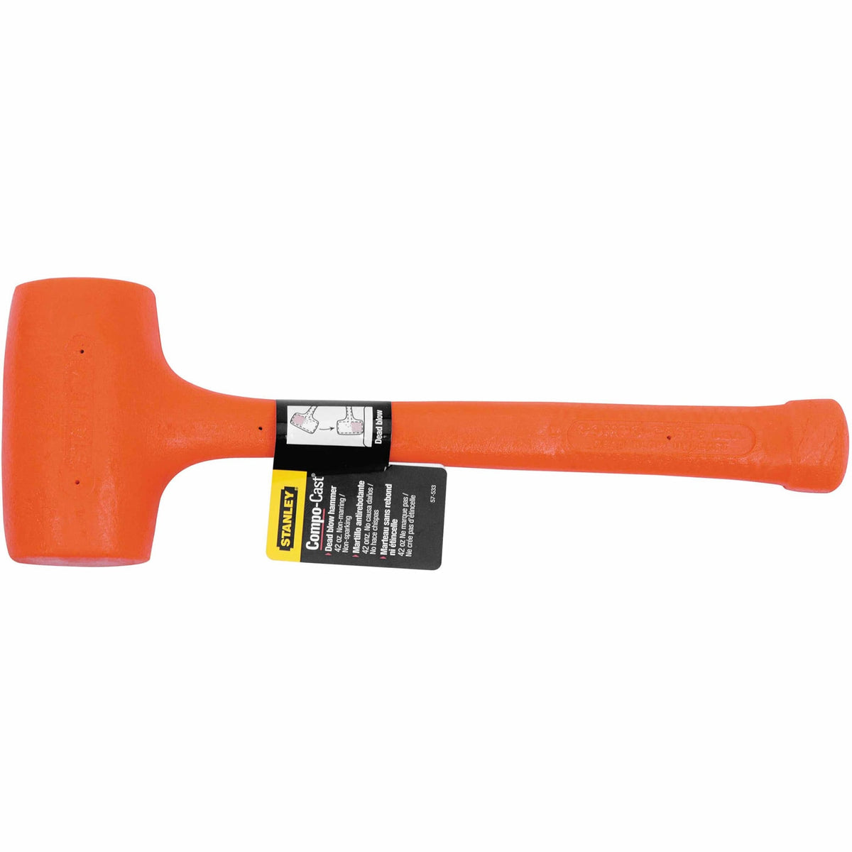 Stanley 57-533A Compo-CastStandard Soft-Face Hammer – 42 Oz – Toolup