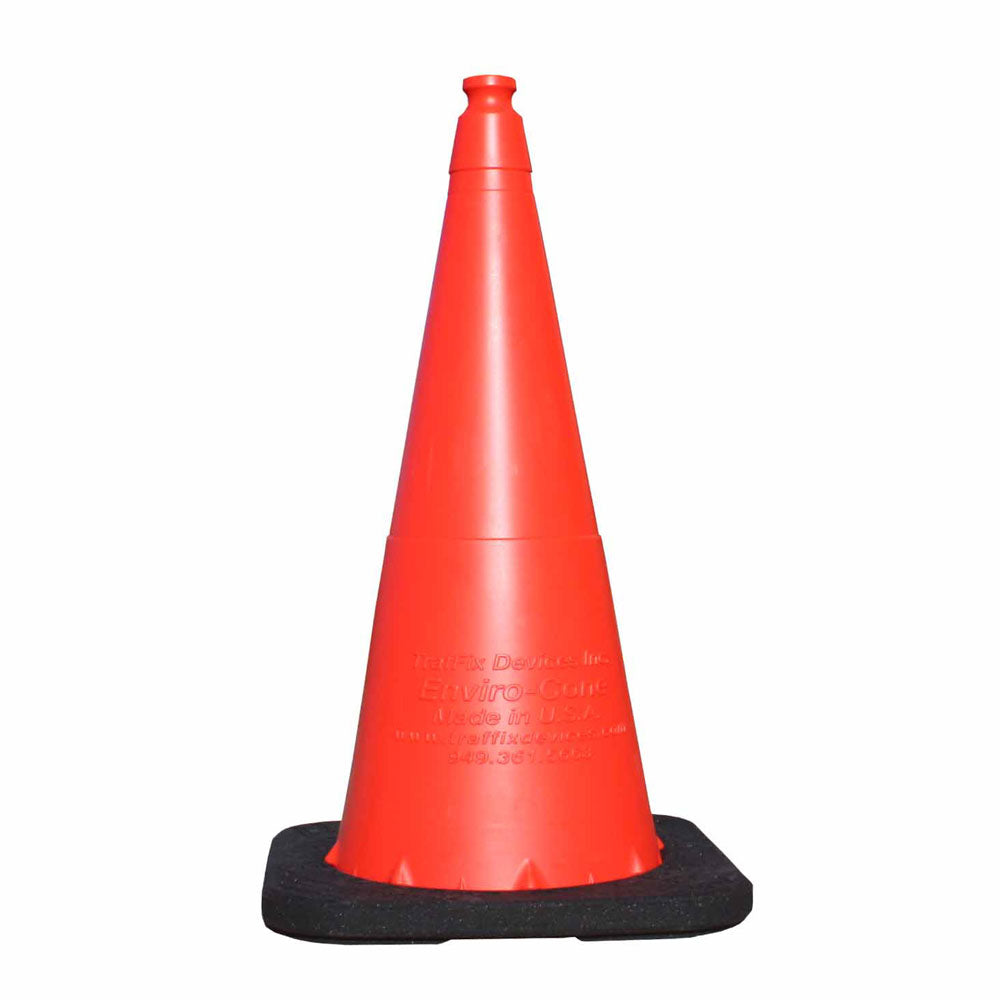 Vizcon 16028-NSWB-7 28" Orange Enviro-Cone, 7lb Recycled Rubber Base ...