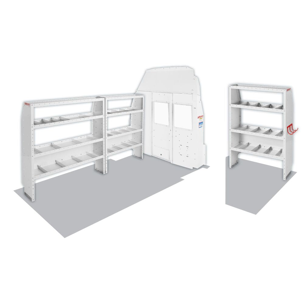 WeatherGuard 600-8430R Commercial Shelving Van Package, NV2500, 146" W ...