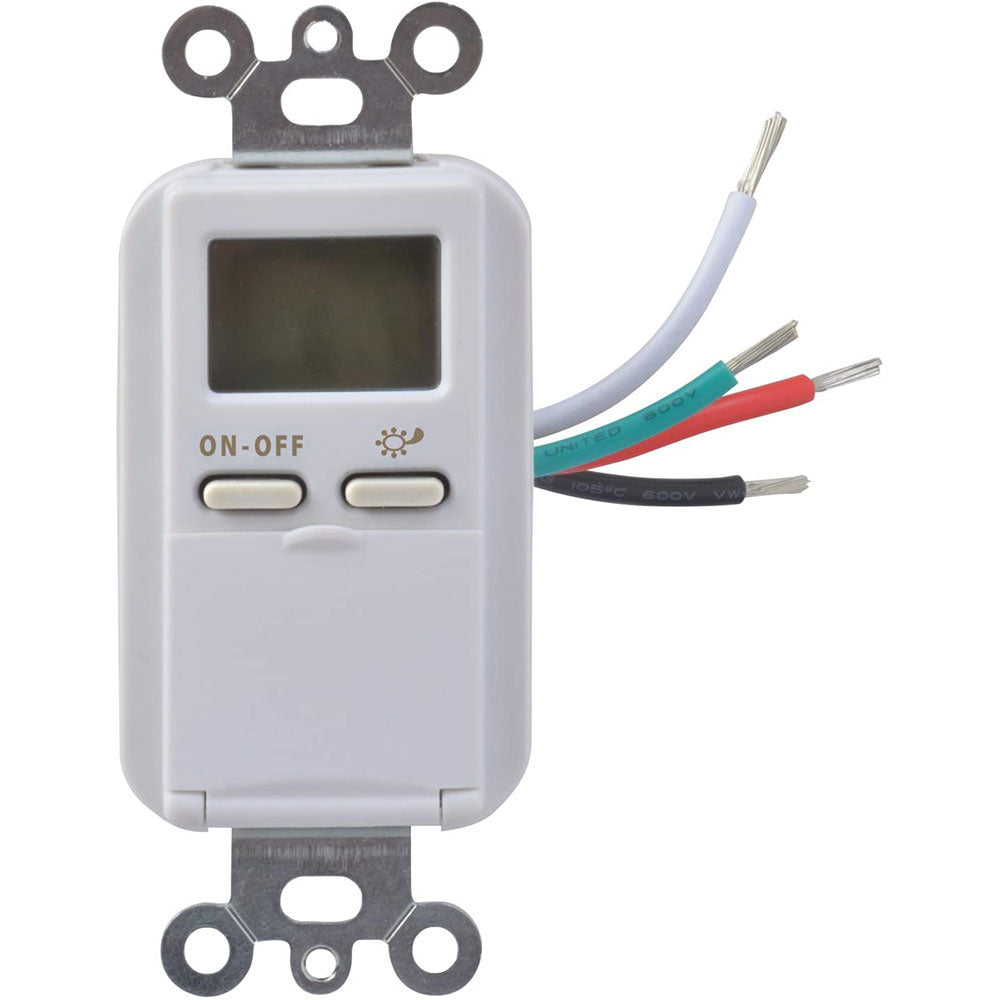 Woods 59019 59019WD In-Wall Astronomical 7-Day Digital Timer with Sun ...