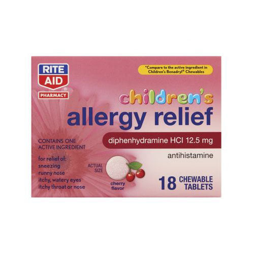 Zoll 8911-000150-01 Allergy Relief Chewable Tablets, Cherry, 12.5mg ...