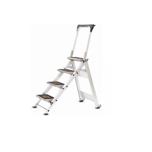 Little Giant 10410B Little Jumbo Safety Ladder with Bar and Tray, 4-St ...